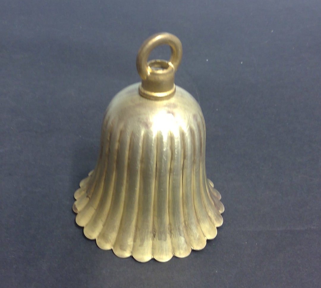 Oil Lamp Smoke Bell Parlor Hanging Fixture Ribbed Decorated Solid Brass ...