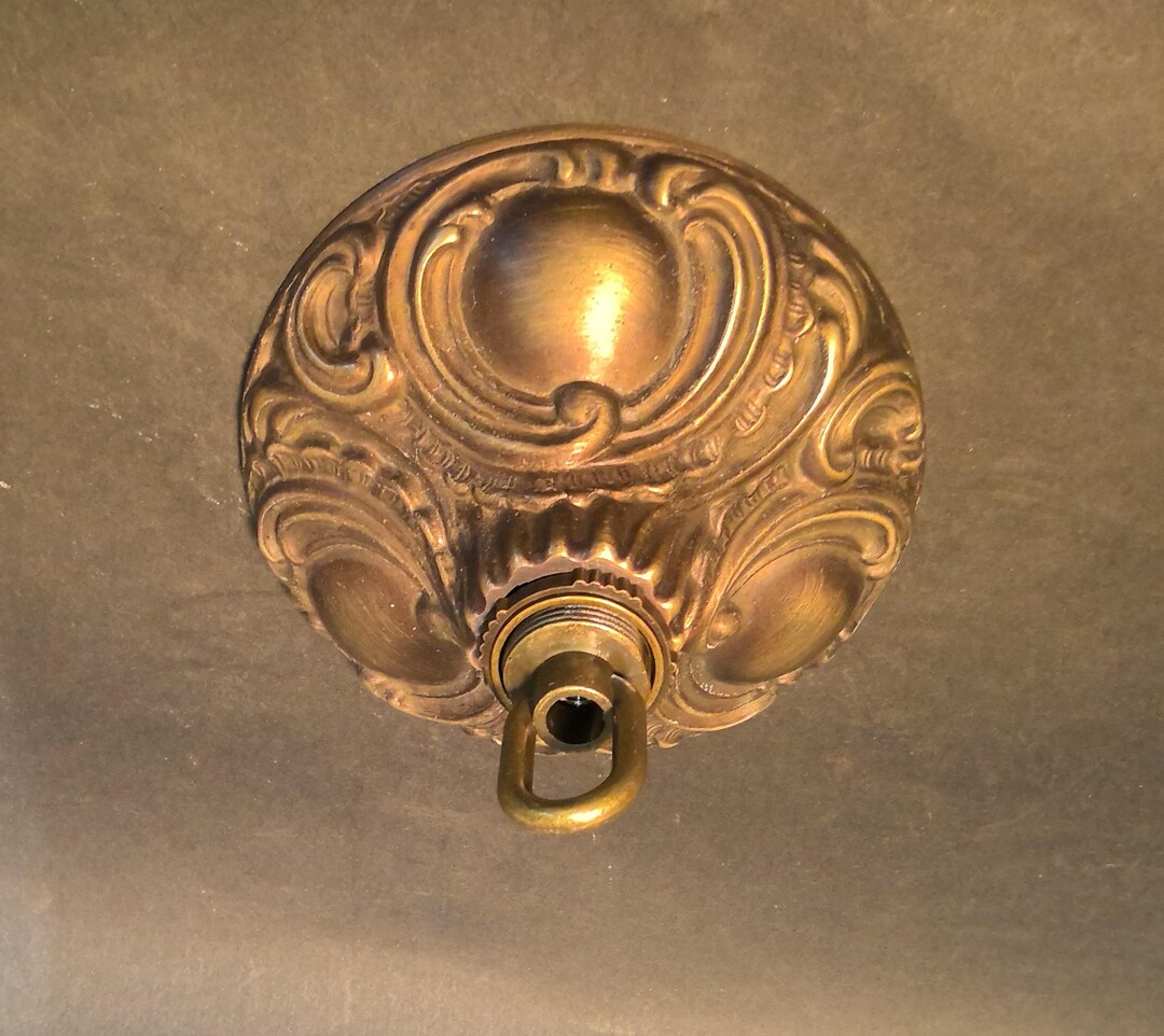 Floral Light Fixture Canopy Chandelier Fixture Cast Solid Brass Ceiling ...