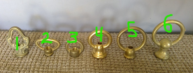 Decorative Solid Brass Loop 6 Different Styles Shapes - Etsy