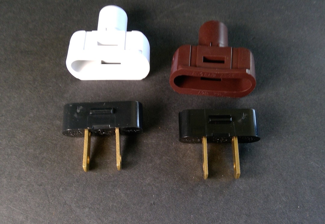 Molded Plug in Molded Plastic Brown or White Screw on Terminals Free ...