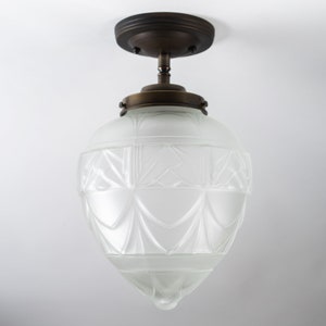 Art Deco Semi Flush Mount Ceiling Light Fixture - Etsy