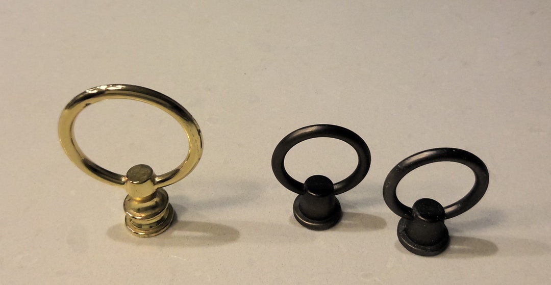Brass Loop Finial Topper: Antique or Polished Lighting - Etsy