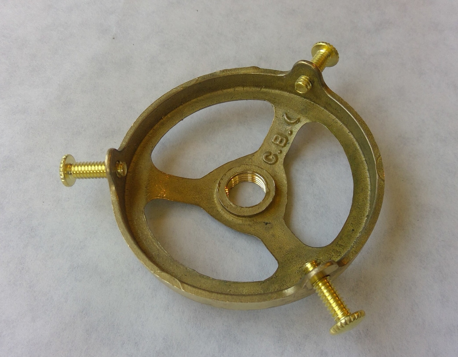 4" or 2 1/4" Fitter Gas Shade Solid Brass Glass Lamp Shade Holder ...