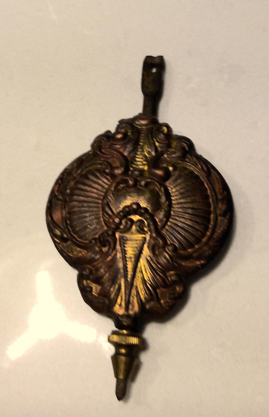 Waterbury Short Clock Pendulum Vintage Antique Ornate Pendulum Original ...