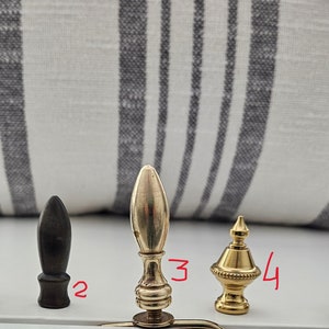 Lamp Finial Lampshade Topper Finials 5 Different Styles Choice Free ...