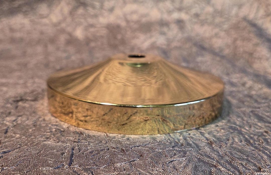 Solid Brass Vase Cap 3 7/8" X 1" Tall Lamp Top Cover Bobeches Lighting ...