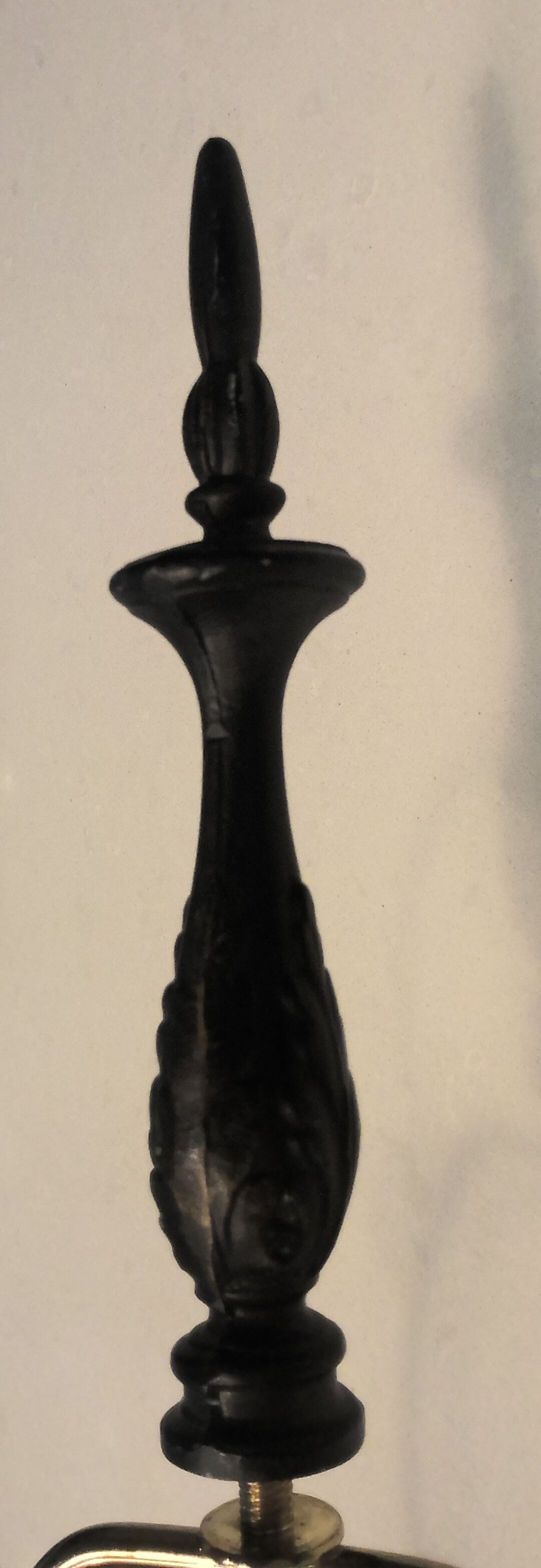 Vintage Pyramid Shape Finial Antique Brass Finish - Etsy