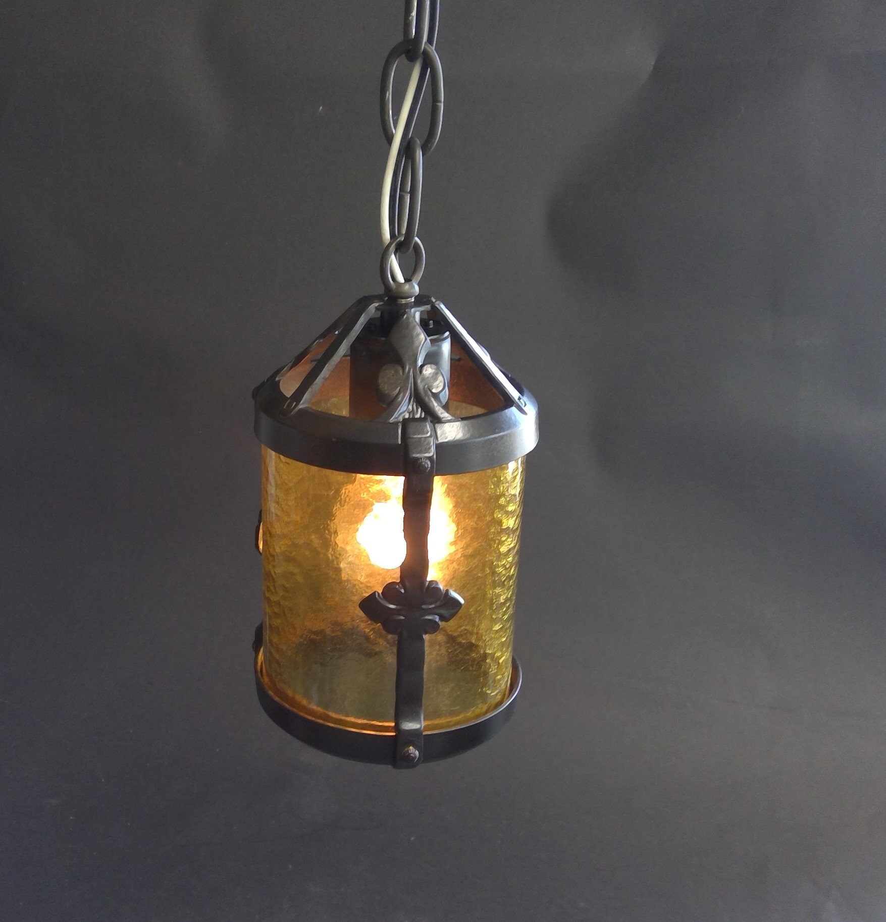 Pendant Lantern Rustic Cabin Style Light Fixture Hanging Vintage Style ...
