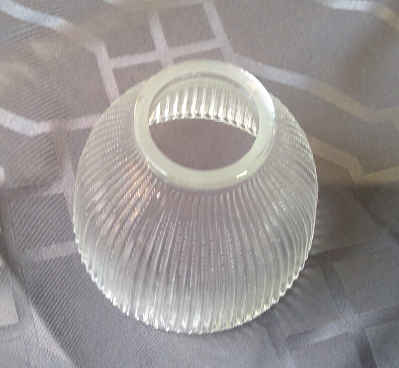 Holophane Style Vintage Glass Shade Light Ss Globe Lighting - Etsy