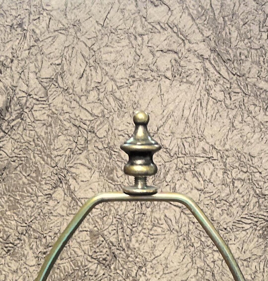Pyramid Shape Finial Antique Brass Topper for Lamp Part or Replacement ...