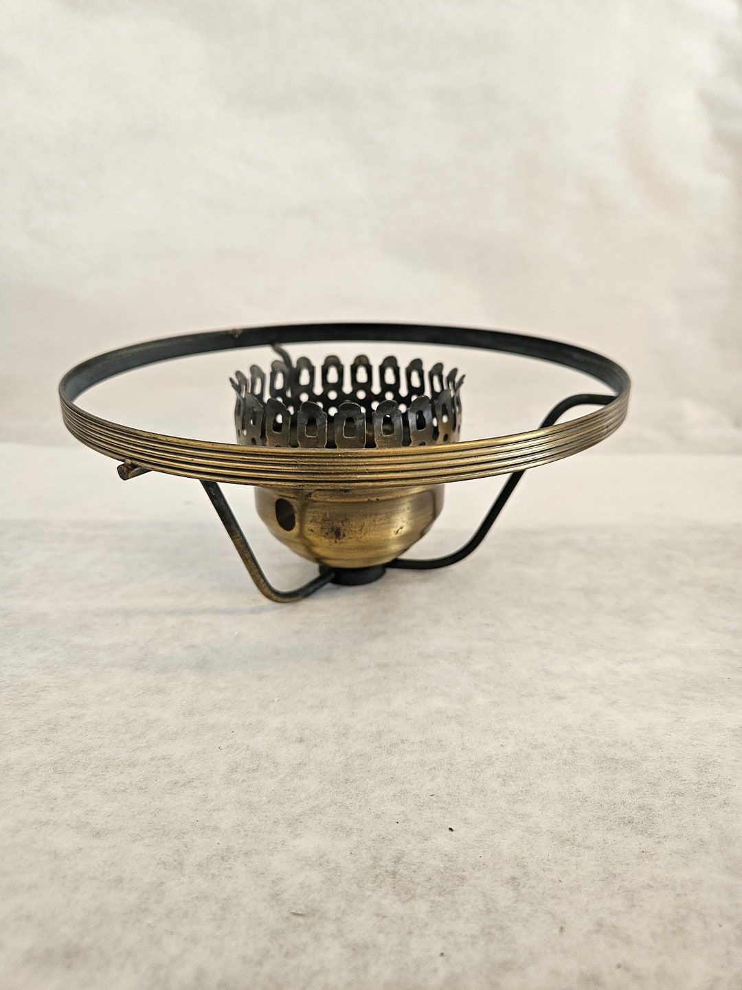 7" Shade Rest 3 Arm Table Lamp Rayo Style + Chimney Cup USED - Etsy