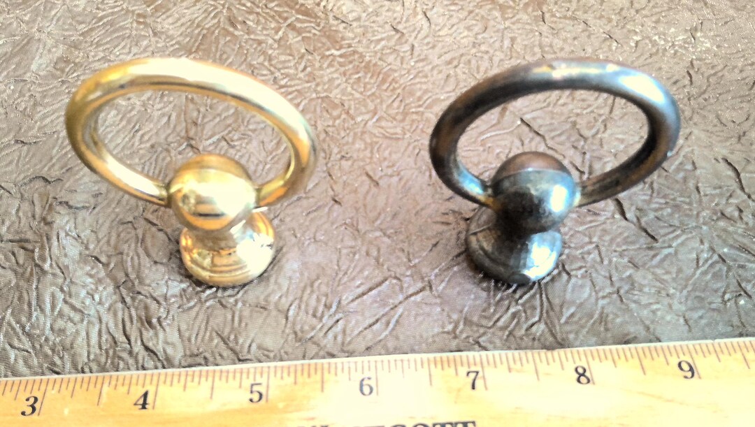 Antique Brass Finish or Polished Brass Loop Finial Topper for Lamp ...