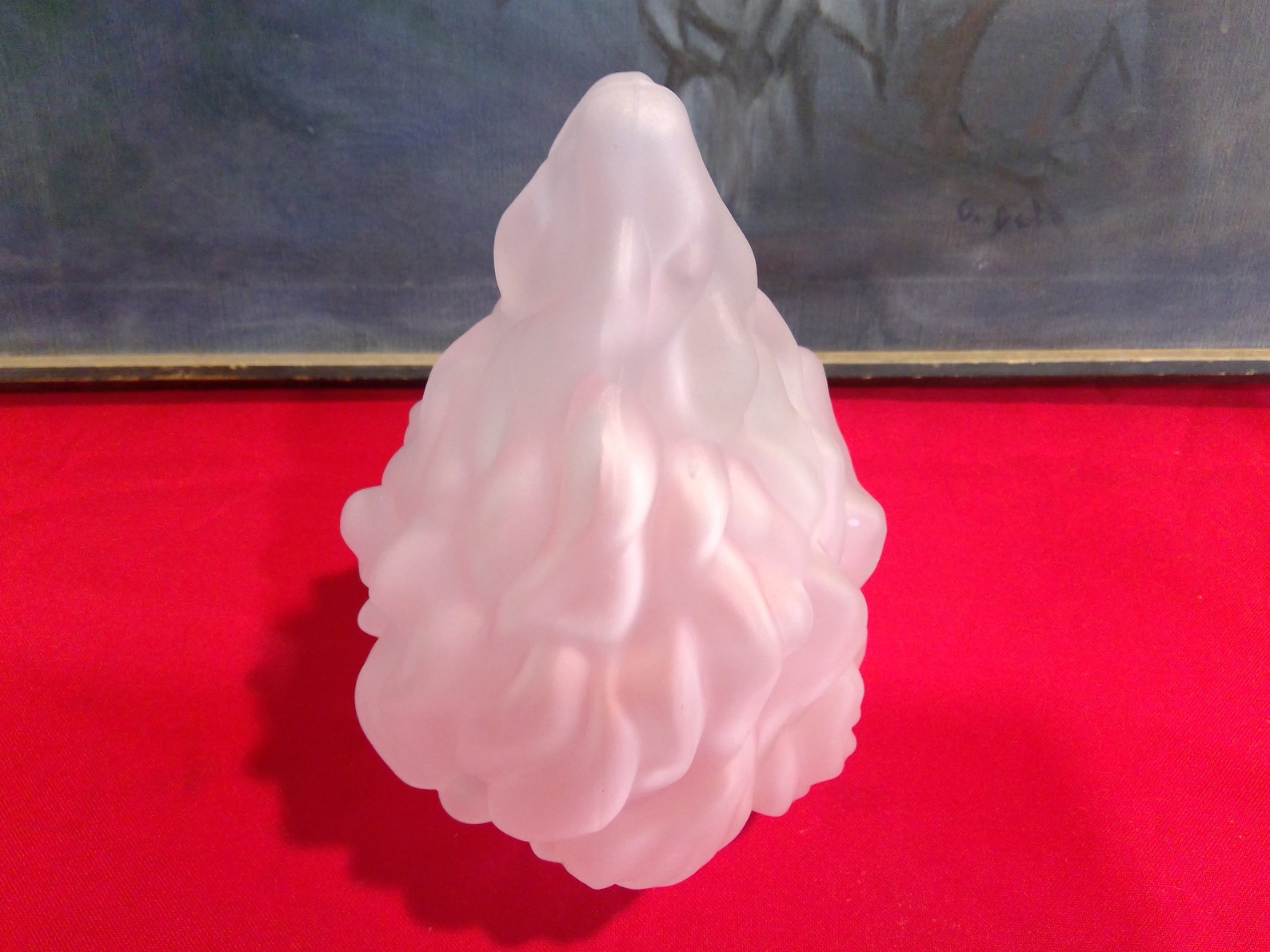 Flame Globe Stalactite Shade 10 Tall Satin Glass Statue | Etsy