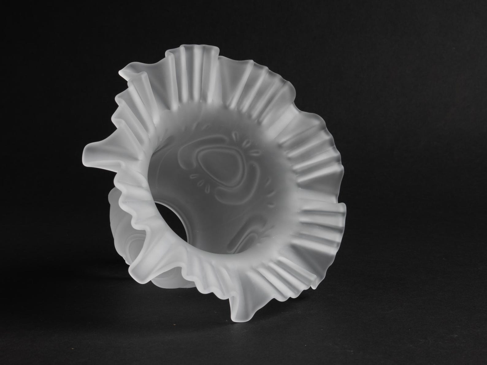 Lamp Shade Embossed Ruffled Edge 2 1/4" Fitter - Etsy