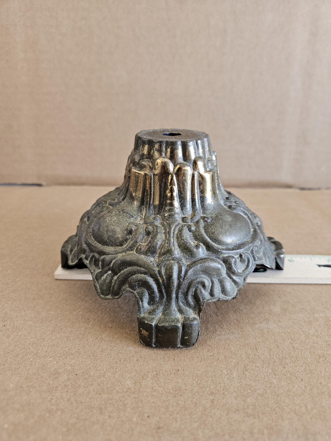 Vintage Lamp Base Kero Oil Kerosene Style Base 5 1/2" Reutilized Part ...