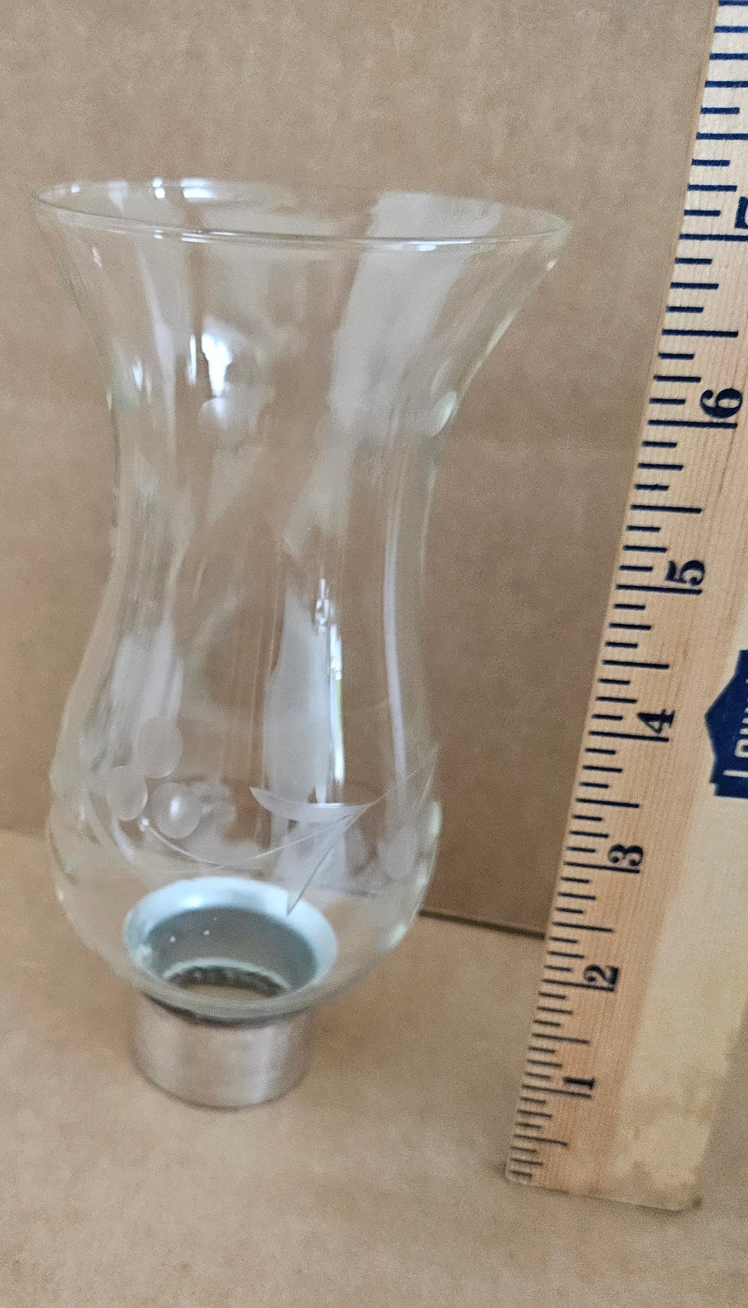 Colonial Lamp Shade Cut Glass With Metal Base Fitter - Etsy
