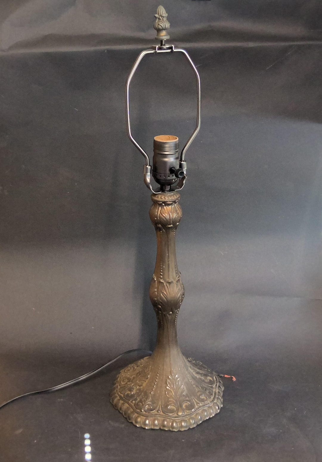 Vintage Tiffany Style Lamp Base Wired and Ready for Your Shade 20 Tall ...