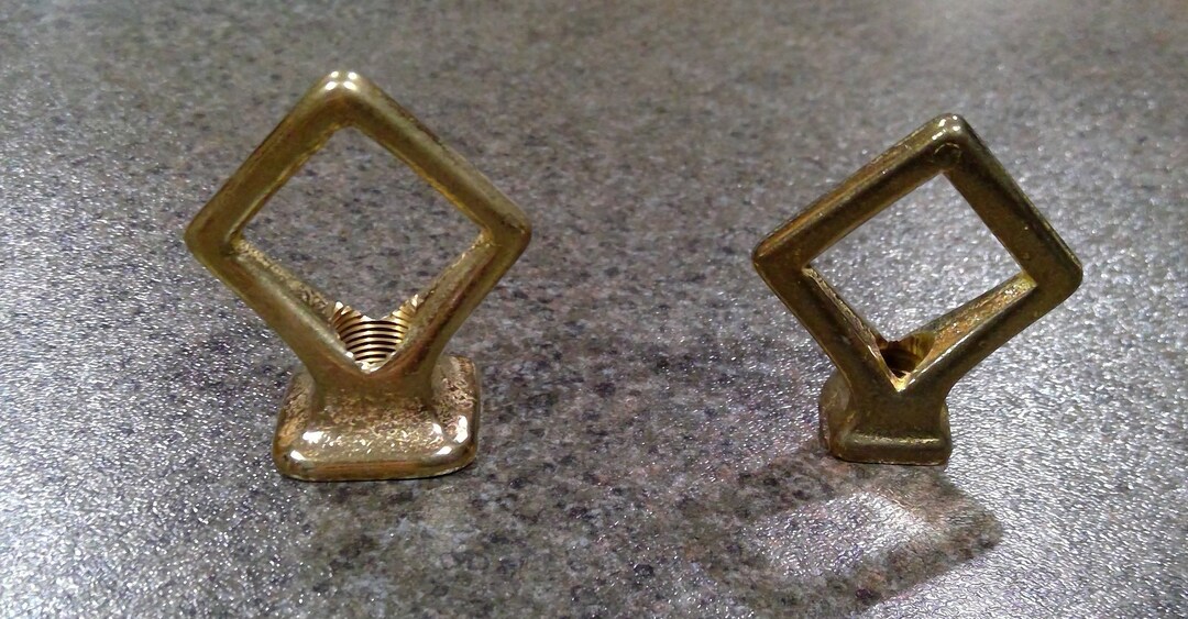 Square Mission Arts and Crafts Style Loop or Finial in Solid Brass or ...