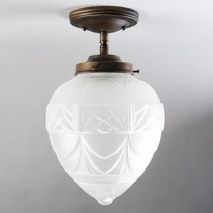Art Deco Semi Flush Mount Ceiling Light Fixture - Etsy