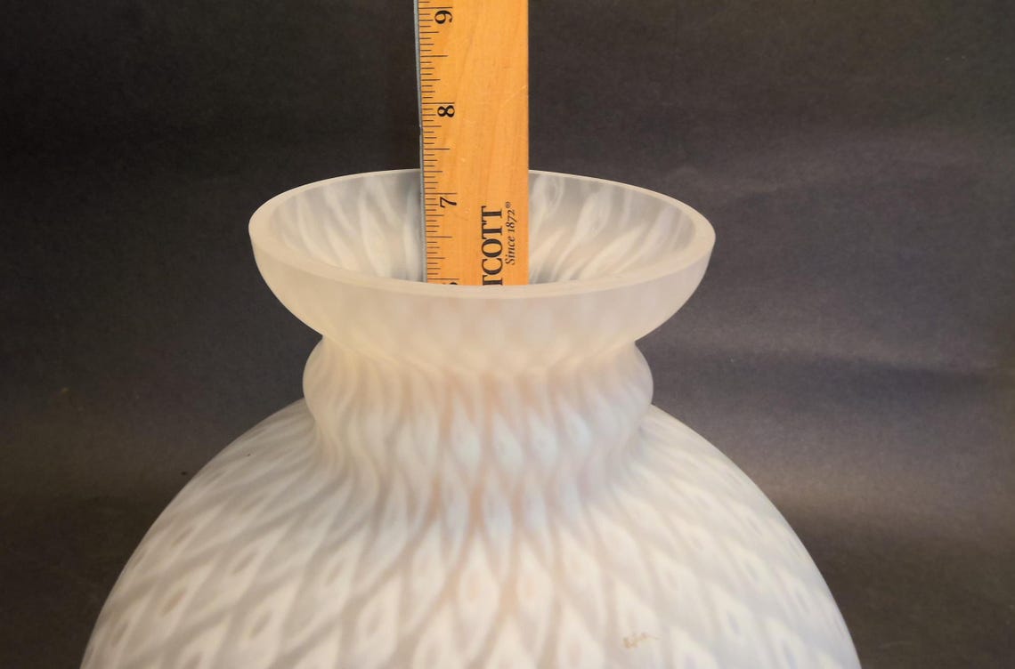 10" Student Lamp Parlor Lamp Diamond Pattern Globe Oil Kerosene Lamp ...