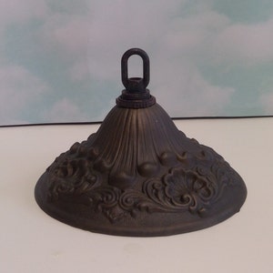 Ceiling Canopy Cover Dark Bronze Finish Solid Brass Hang Light Fixture ...