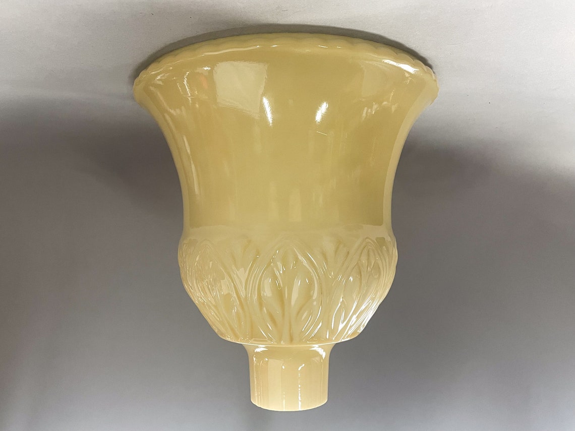 Vintage Style Torchiere Shade Embossed Art Deco for Floor Lamp up Lamp ...