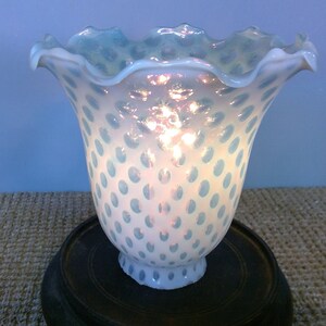 Unique Opalescent Coin Spot Shades, Glass Globe, Fixture, Lamp - Etsy