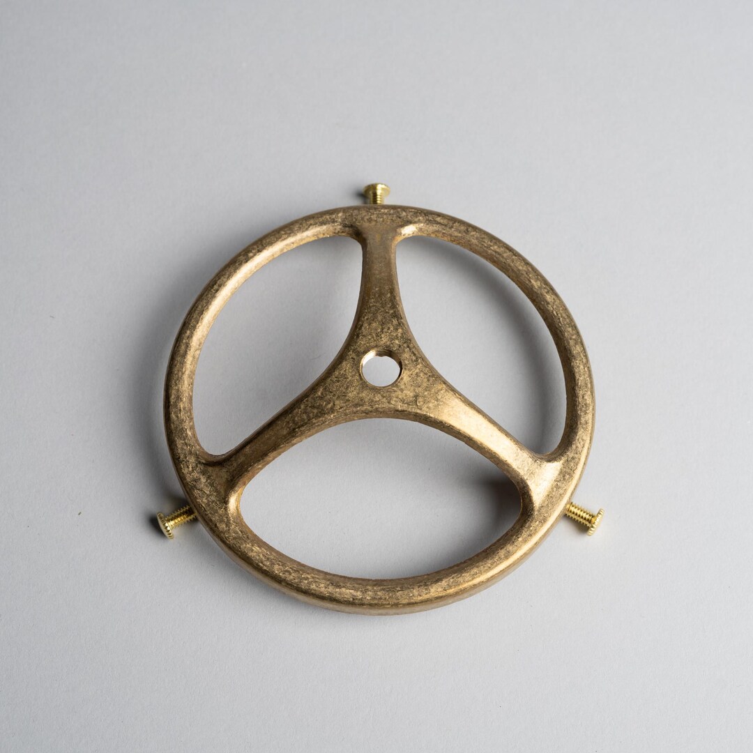 4" or 2 1/4" Fitter Gas Shade Solid Brass Glass Lamp Shade Holder ...