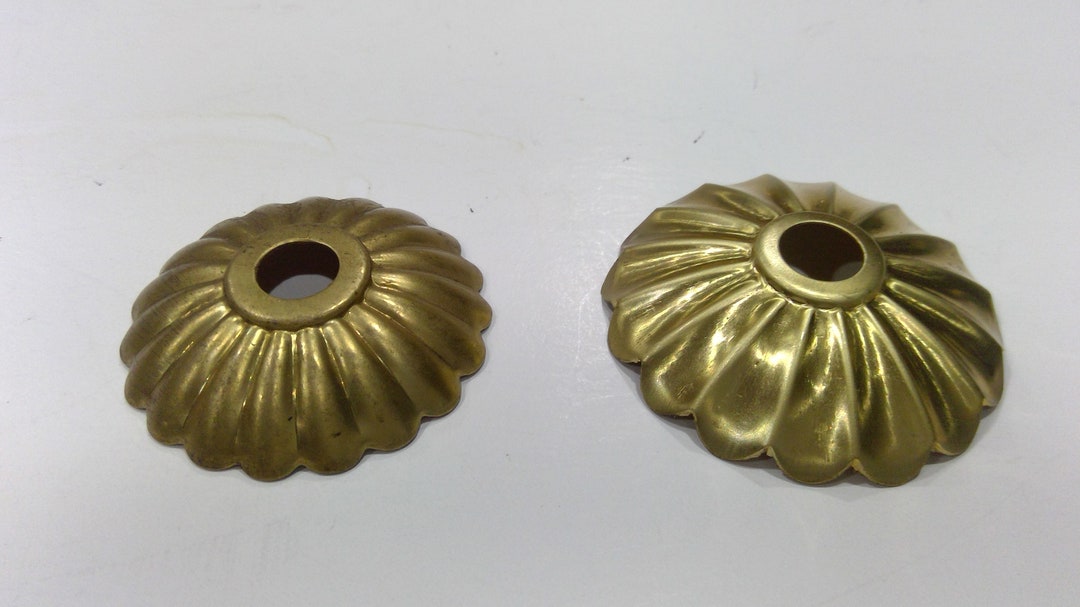 Stamped Brass Ribbed Rosett Cap Cover 2 Sizes - Etsy