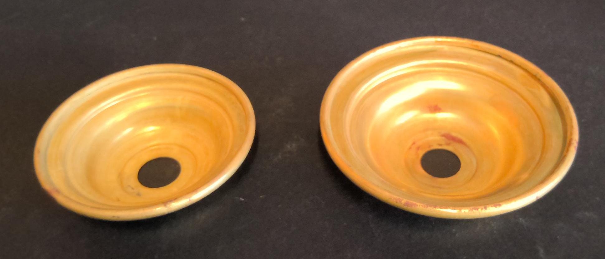 Solid Brass Vase Cap Lamp Lighting Craft Hobby Part 2 Sizes 1.75" & 2. ...
