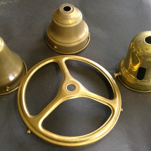 1860's Style Solid Brass Shade Holder for Lamps & Fixtures, 2 5/8" Wide ...