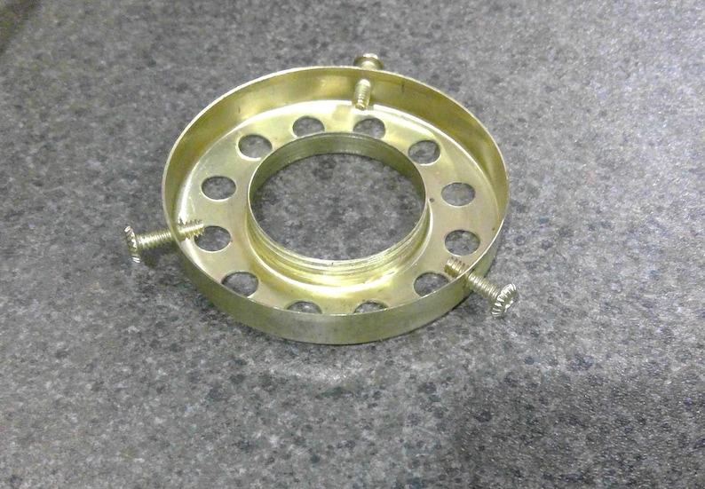 Brass Screw on 2 1/4" Shade Holder for Lamp Shade Uno Unfinished - Etsy