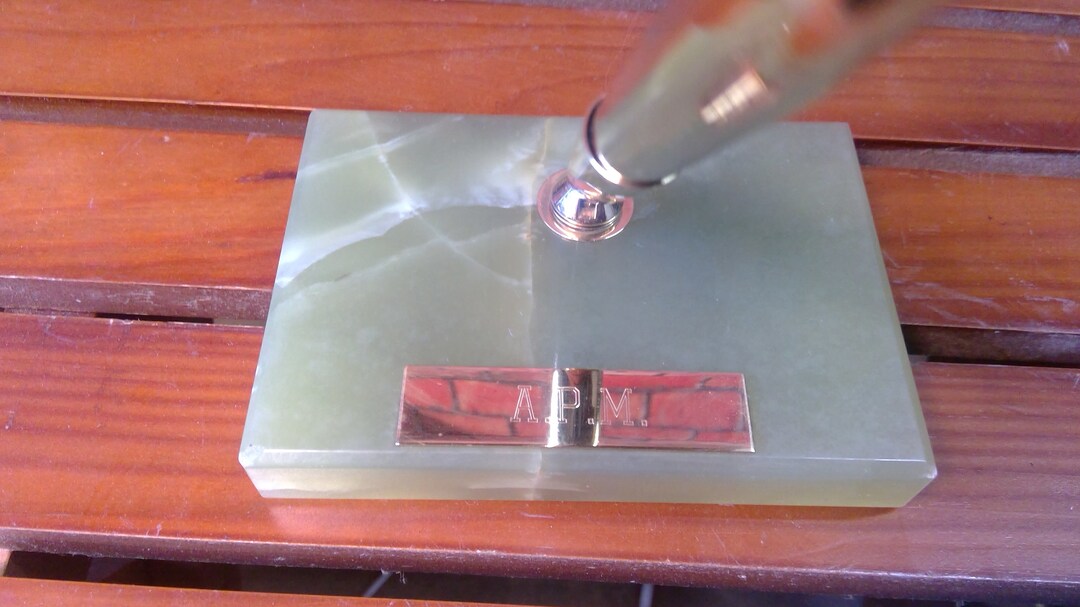 Sheaffer White Dot Fountain Pen APM 14K Gold Lifetime Nib Gold Pen Set ...