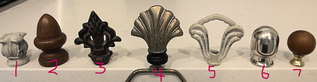 Finials 7 Assorted Styles SHIP FREE - Etsy