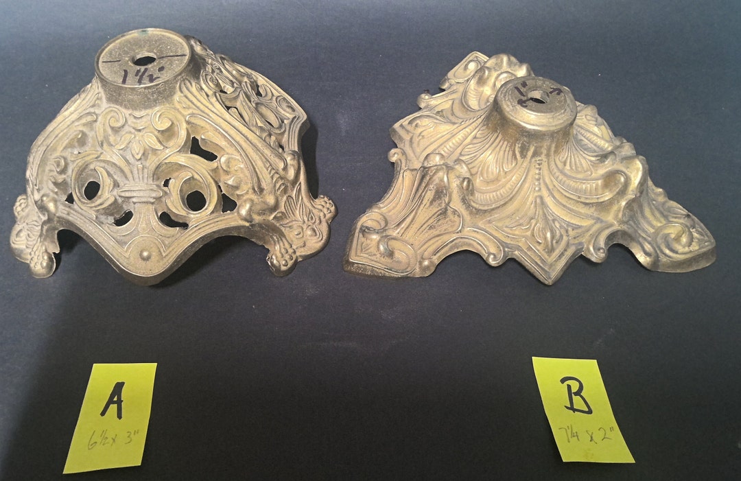 Decorative Small DIY Solid Brass Table Lamp Bases NOS - Etsy