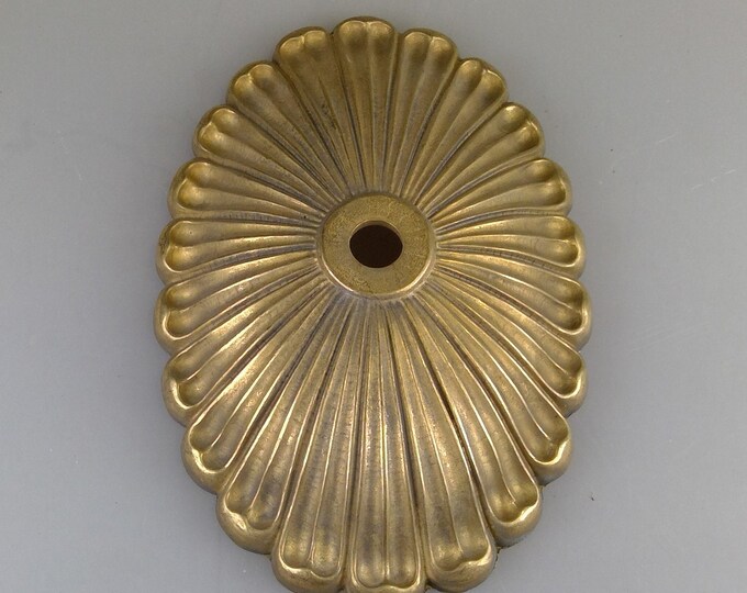 Wall Sconce Backplate in Cast Brass DIY Part Hobby Craft - Etsy
