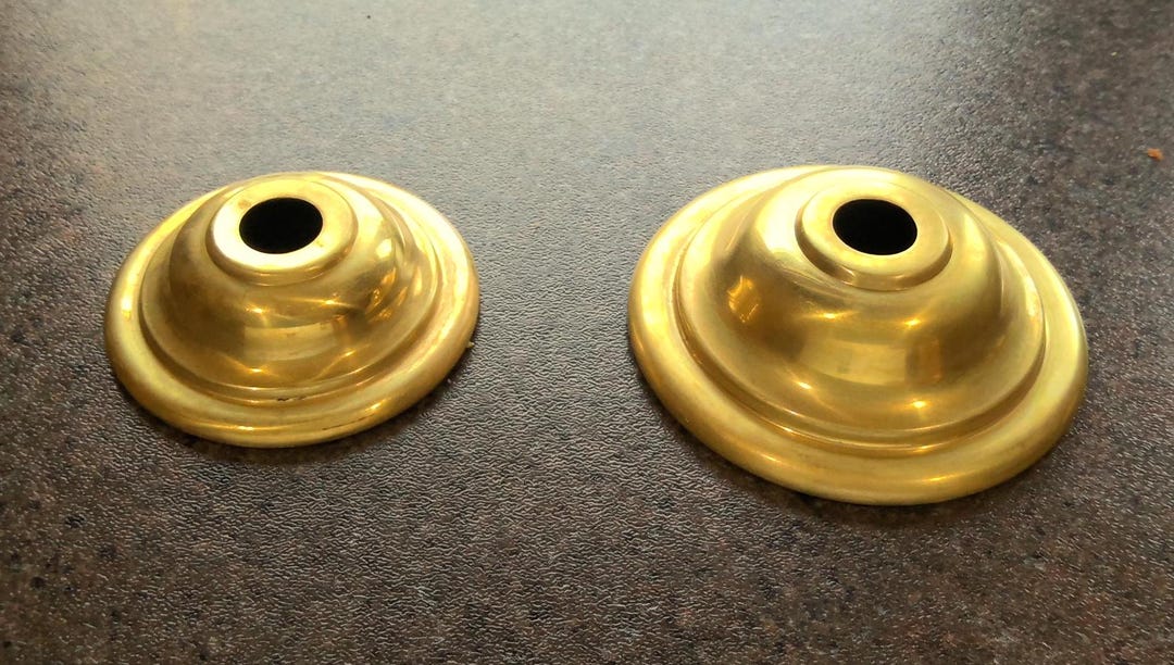 Solid Brass Vase Cap Lamp Lighting Craft Hobby Part 2 Sizes 1.75" & 2. ...