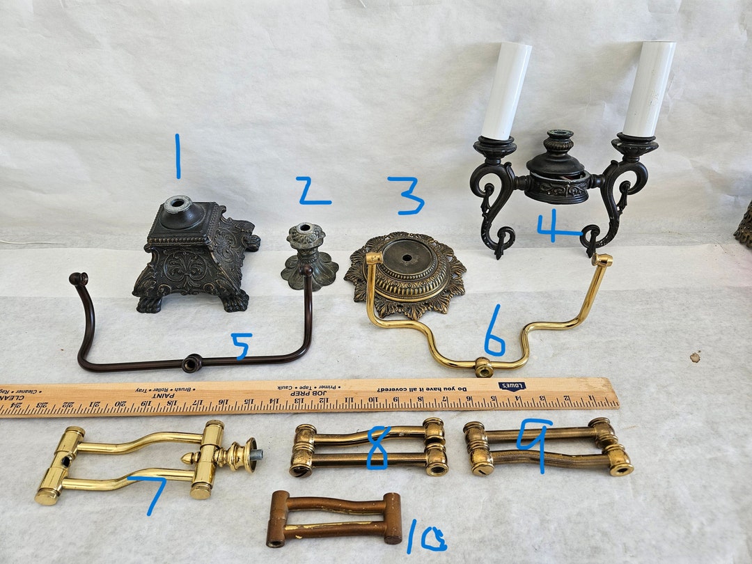 Assorted Lamp Parts Lamp Top Bankers Arm Swing Arms Choice - Etsy