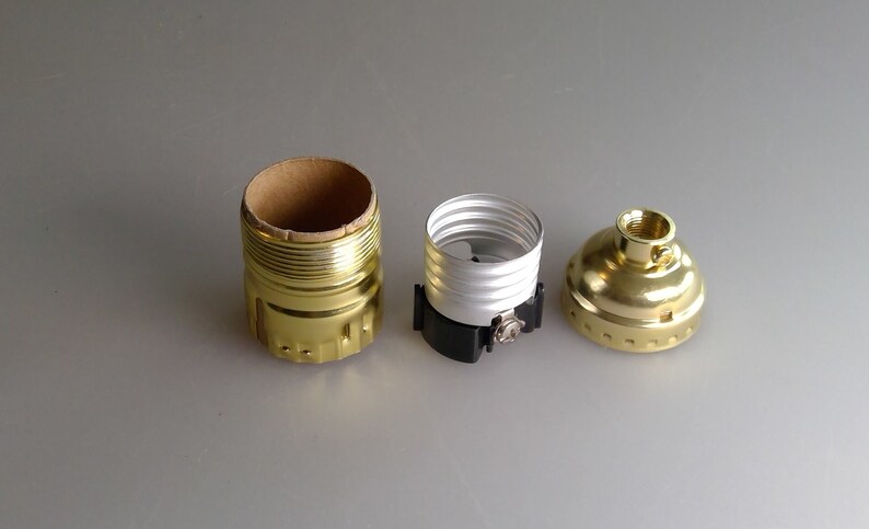 Short Lamp Socket Uno Threaded Keyless Light Socket With UNO - Etsy