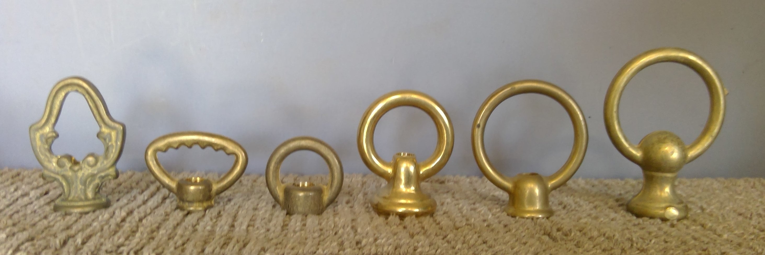 Decorative Solid Brass Loop 6 Different Styles Shapes - Etsy