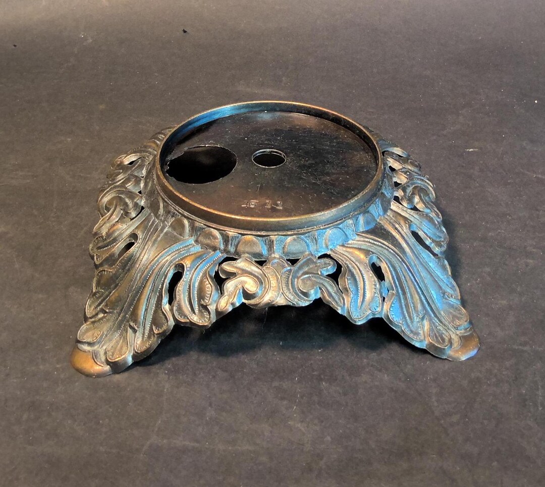Vintage Oil Lamp Base Kero Oil Kerosene Style Base 6 1/2" Reutilized ...