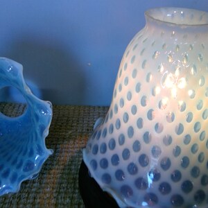 Unique Opalescent Coin Spot Shades, Glass Globe, Fixture, Lamp Single ...