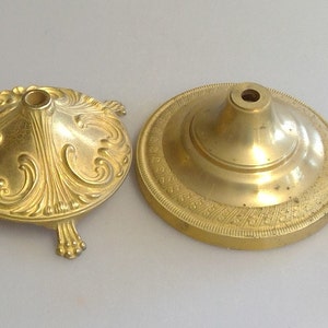 Decorative Round Small DIY Solid Brass Table Lamp Base 5" - Etsy