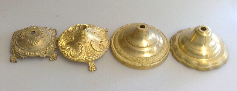 Decorative Round Small DIY Solid Brass Table Lamp Base 5 - Etsy