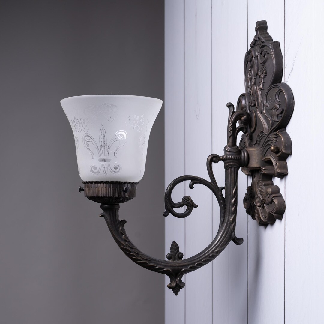 Cast Brass Hand Finished Victorian Style Wall Sconce - Etsy
