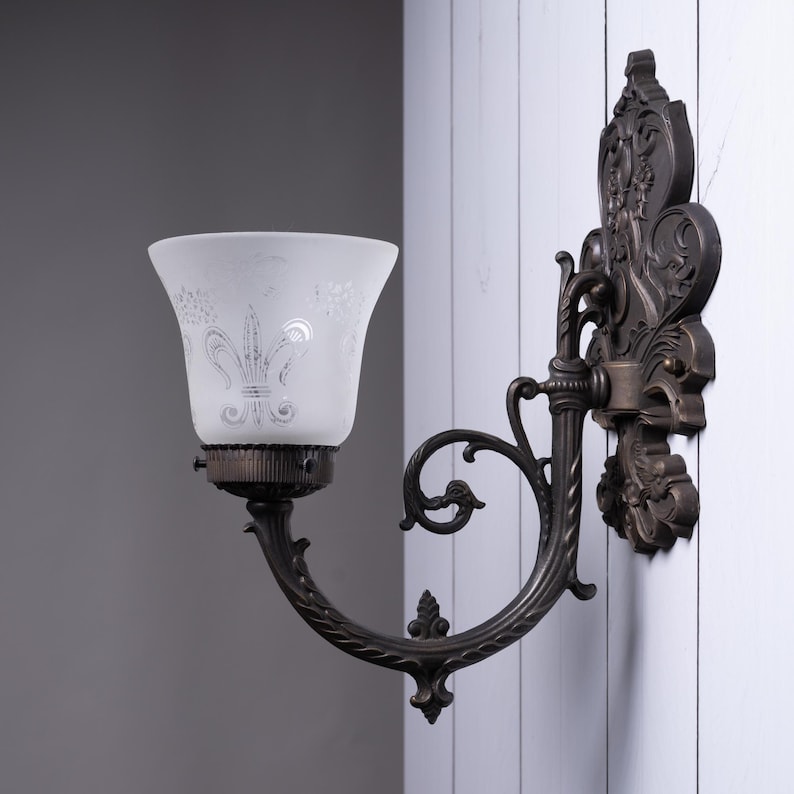 Cast Brass Hand Finished Victorian Style Wall Sconce - Etsy