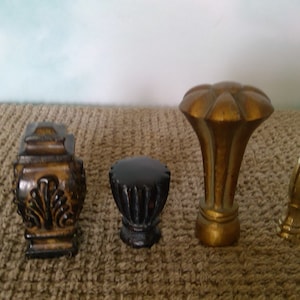 4 Different Finial Topper Different Shapes Lighting Your Choice Craft ...