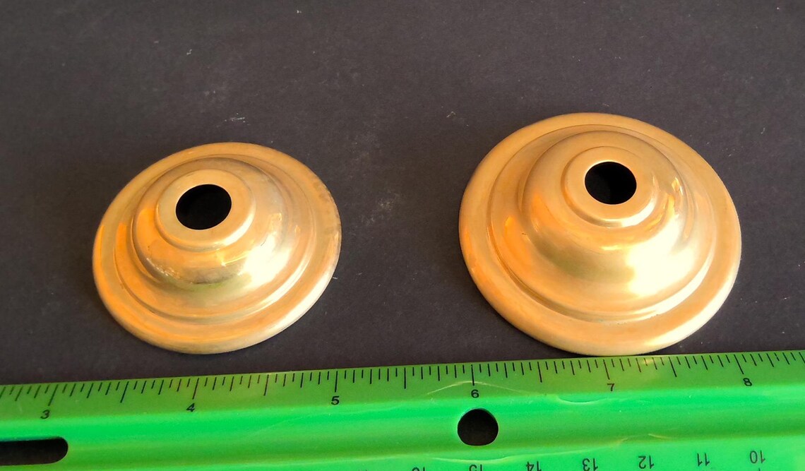 Solid Brass Vase Cap Lamp Lighting Craft Hobby Part 2 Sizes 1.75" & 2. ...