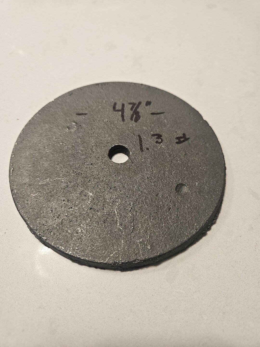 Steel Thick Steel Lamp Base Weight 4 7/8" X 1 Pound 3 Oz. Hobby or ...