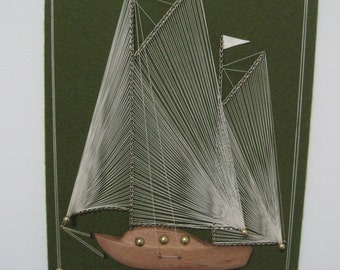 Sailboat string art | Etsy